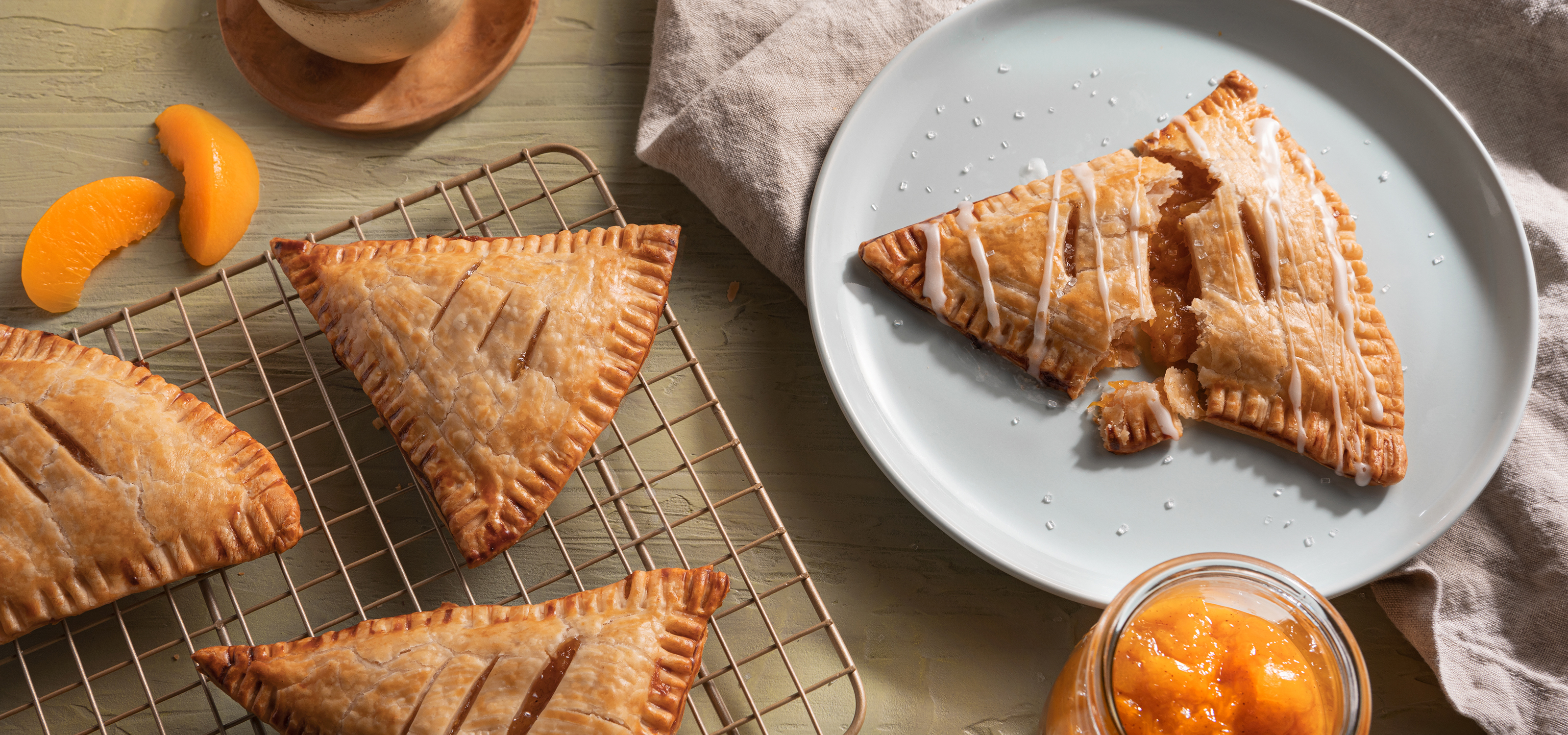 California Cling Peach Hand Pies - California Cling Peaches